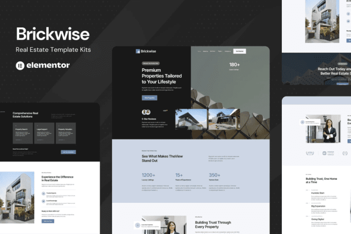 Brickwise - Real Estate Elementor Template Kit