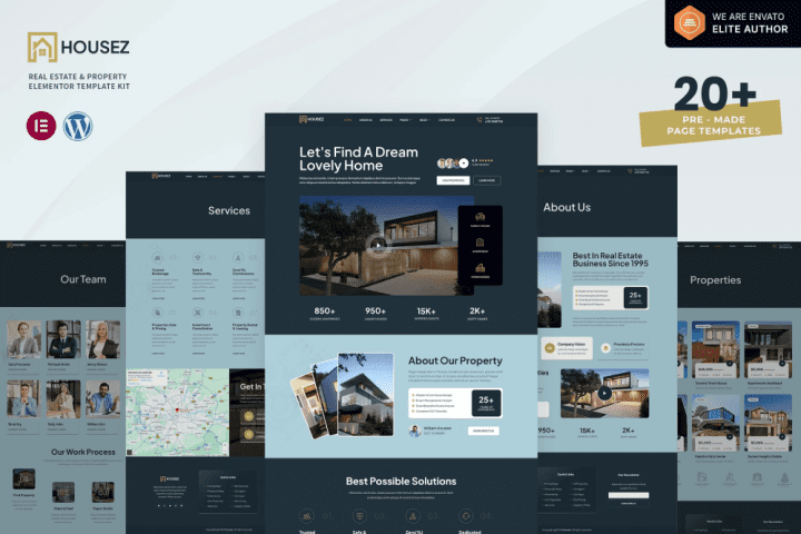 Housez - Real Estate & Property Elementor Template Kit