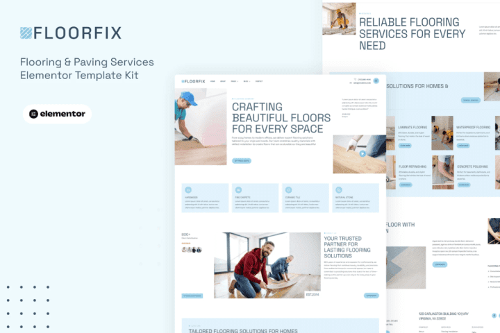 Floorfix - Paving & Flooring Services Elementor Template Kit