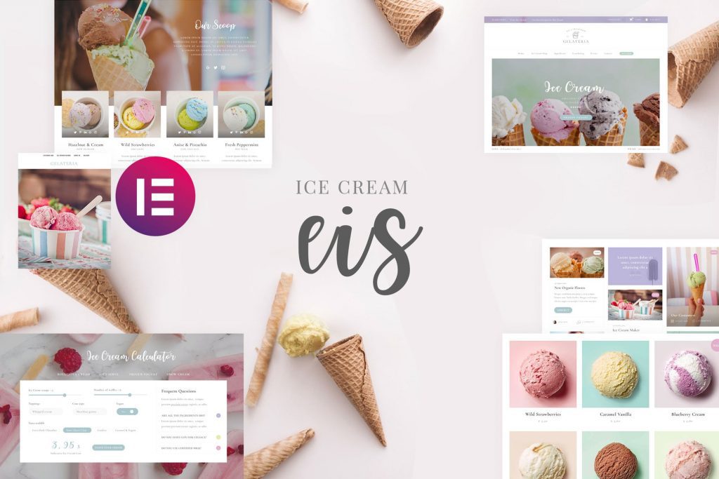 Eis - Ice Cream Shop Template Kit